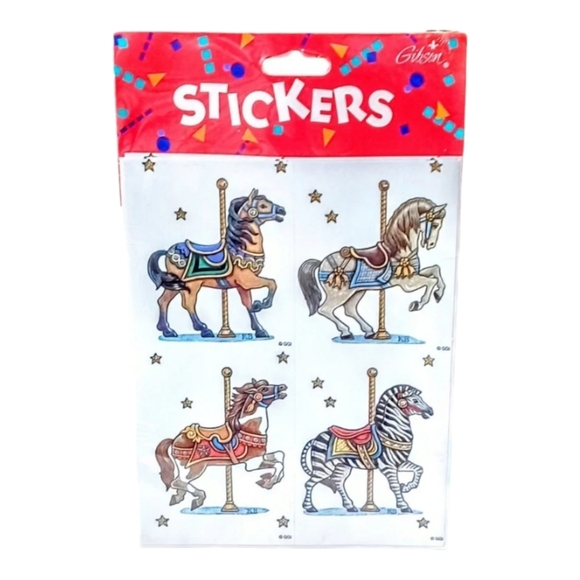 Gibson | Office | Gibson Vintage 995 Carousel Stickers Htf Carousel ...